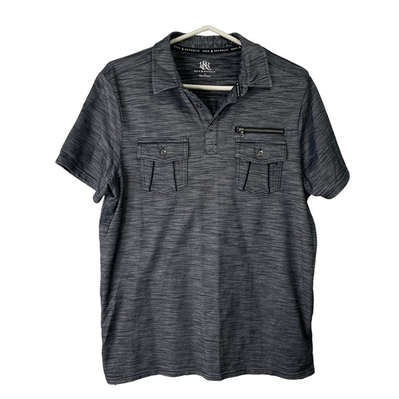 Rock & Republic | Shirts | Rock Republic Polo Shirt Size Large | Poshmark